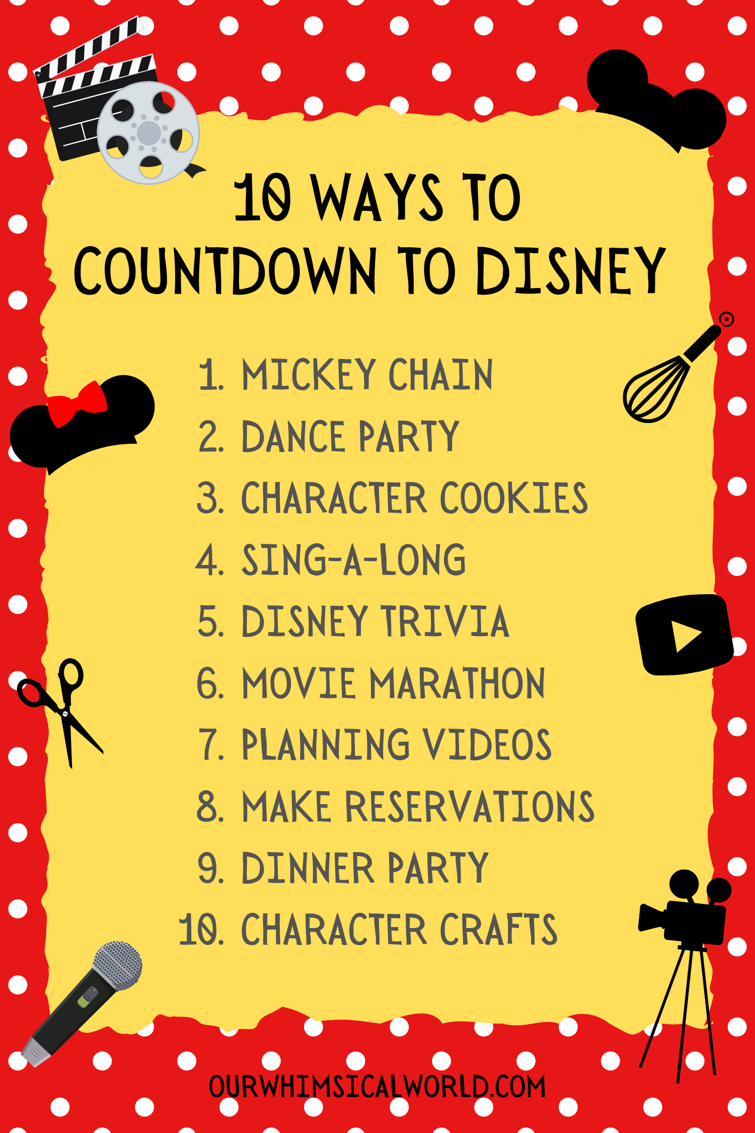 10 Ways To Countdown To Disney – Our Whimsical World
