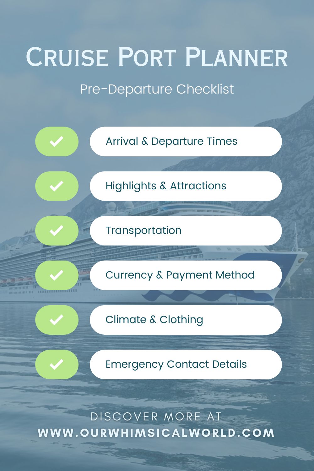 Cruise Port Planning – Our Whimsical World